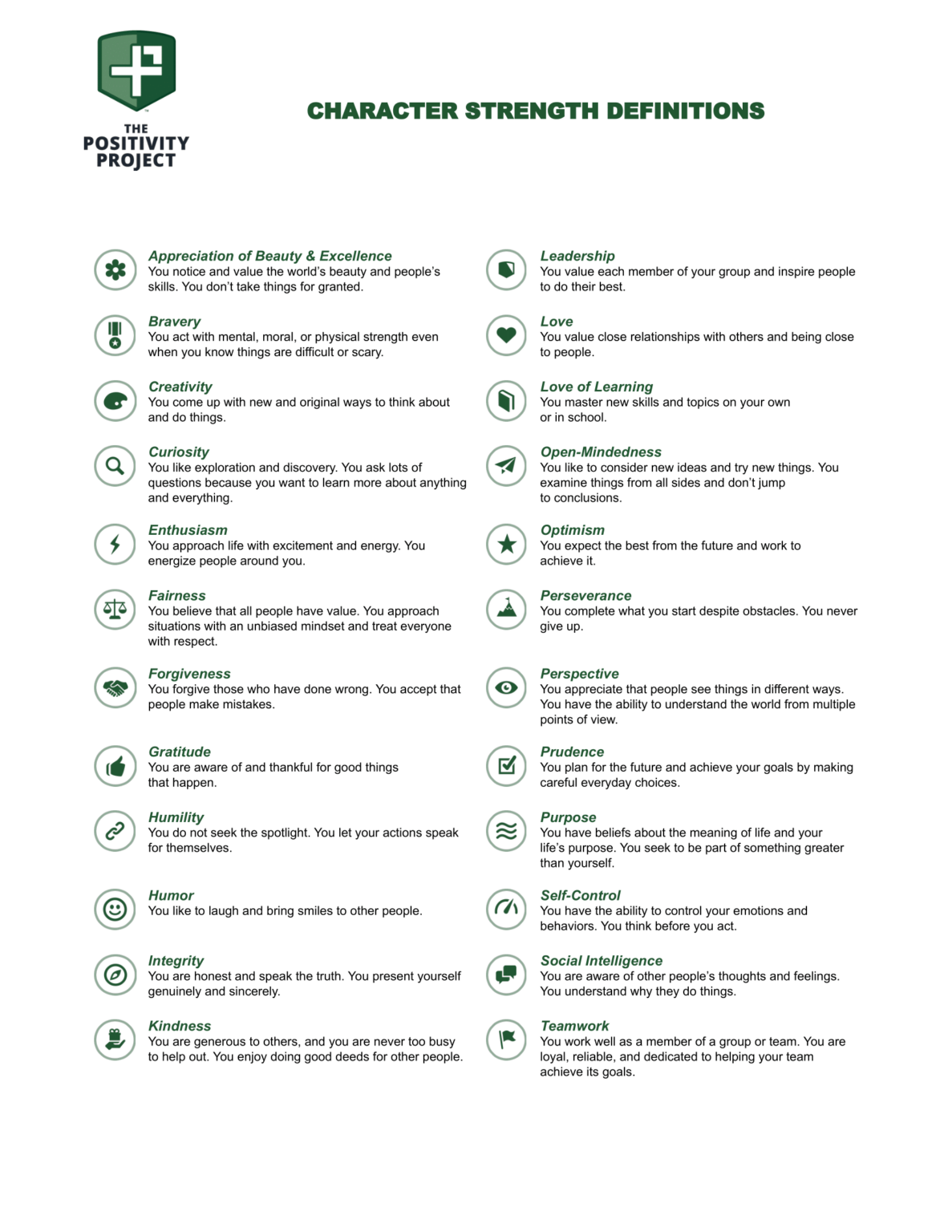 Positivity Project – Huron Academy